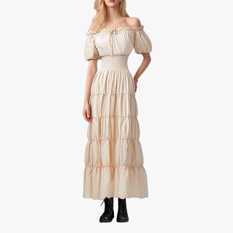 Women Renaissance Dress Pirate Peasant Wench Irish Costume Medieval Bo ...