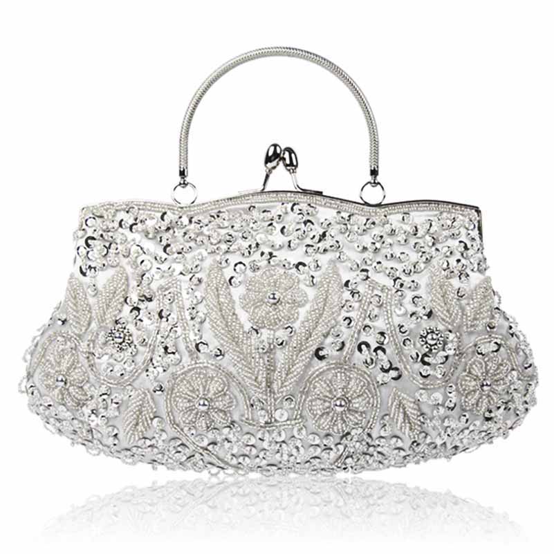 Beaded Evening Clutch Bag Vintage Wedding Cocktail Party Handbag – SD ...
