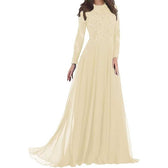 Prom Gowns Formal Event Dresses with Sleeves – SD Dresscode & Fashiontrends