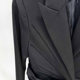 Women Pantsuits With Belt Flare Bottoms Two Pieces Formal Suit Slim Fi ...