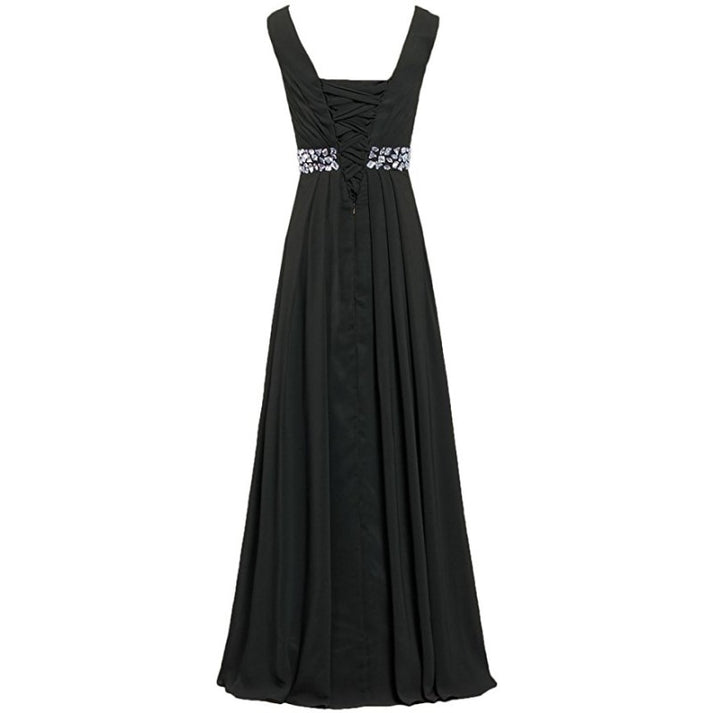 sd-hk Long Chiffon Bridesmaid Dresses Formal Evening Dress for Women ...